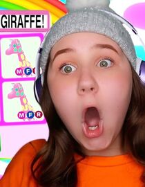 Watch Mega Neon Giraffe Pet Found in Roblox Adopt Me! | Free TV Shows ...